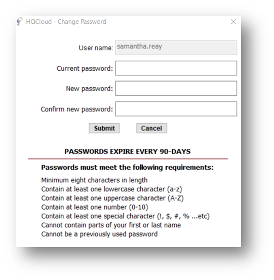 Resetting passwords Resetting passwords